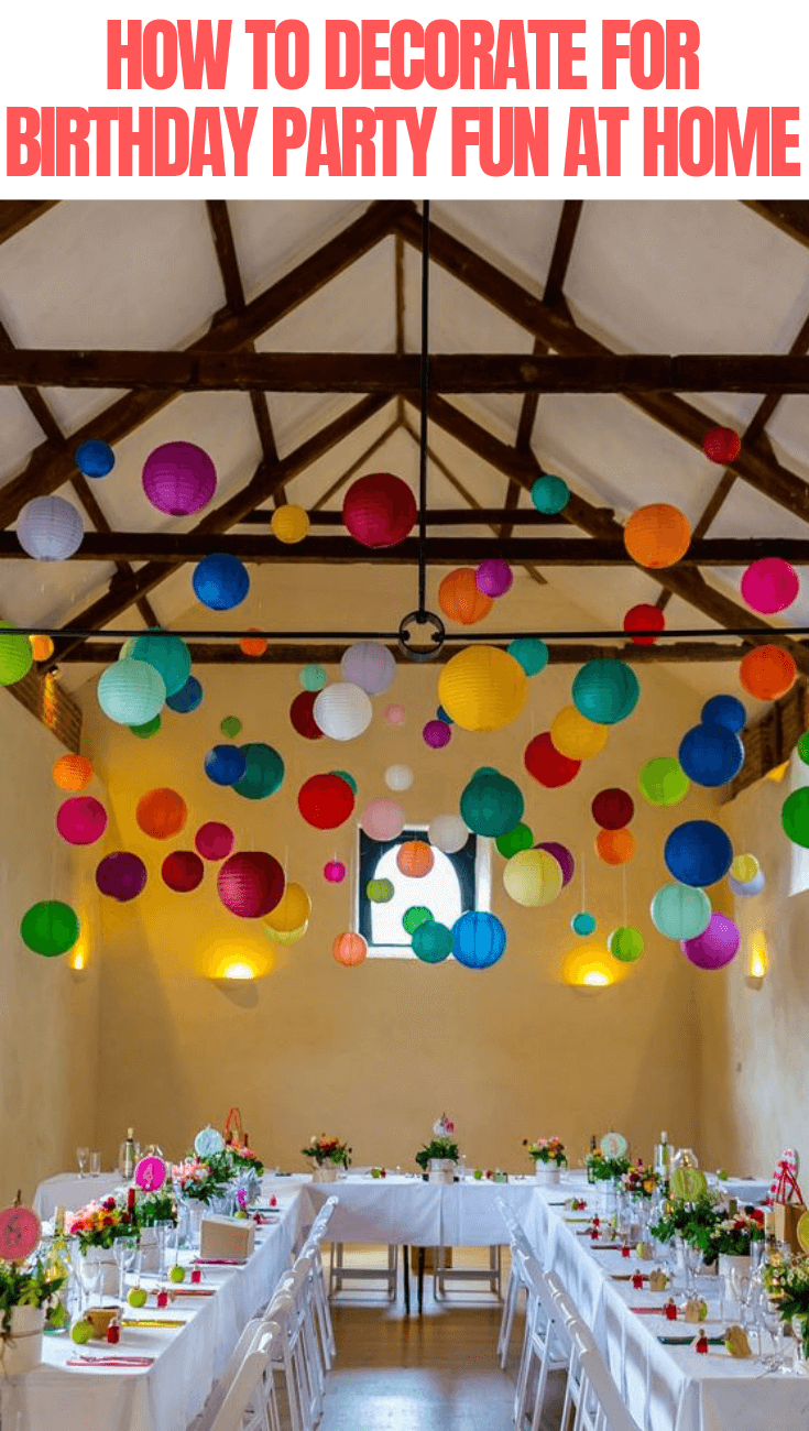 How To Decorate For Birthday Party At Home EasyHomeTips