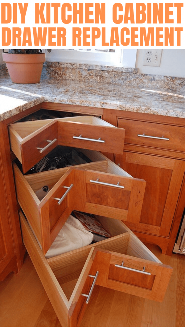 DIY Kitchen Cabinets Drawers Replacement