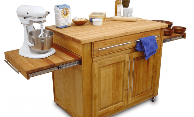 DIY Kitchen Island Drop Leaf - EasyHomeTips.org