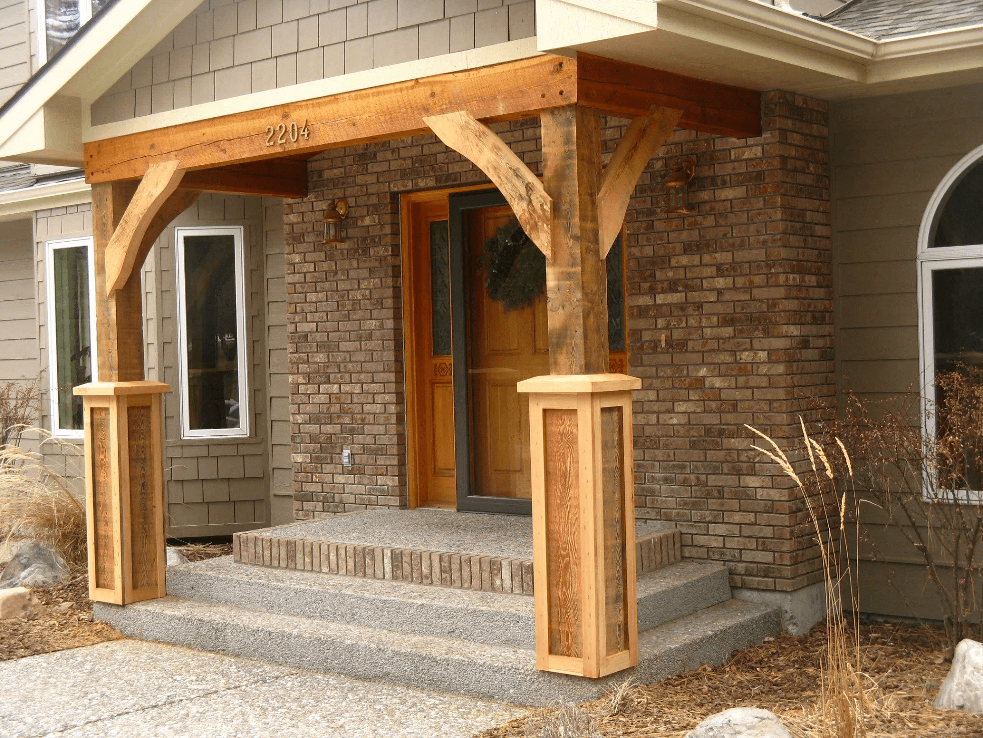How To Build Front Porch Columns Using Wooden Material