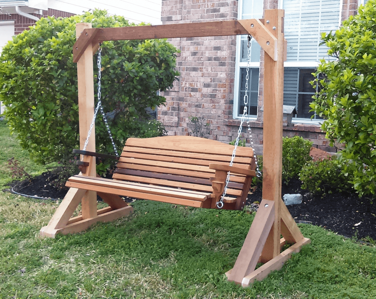 Simple Tips to Build DIY Wood Porch Swing Frame Plans - EasyHomeTips.org