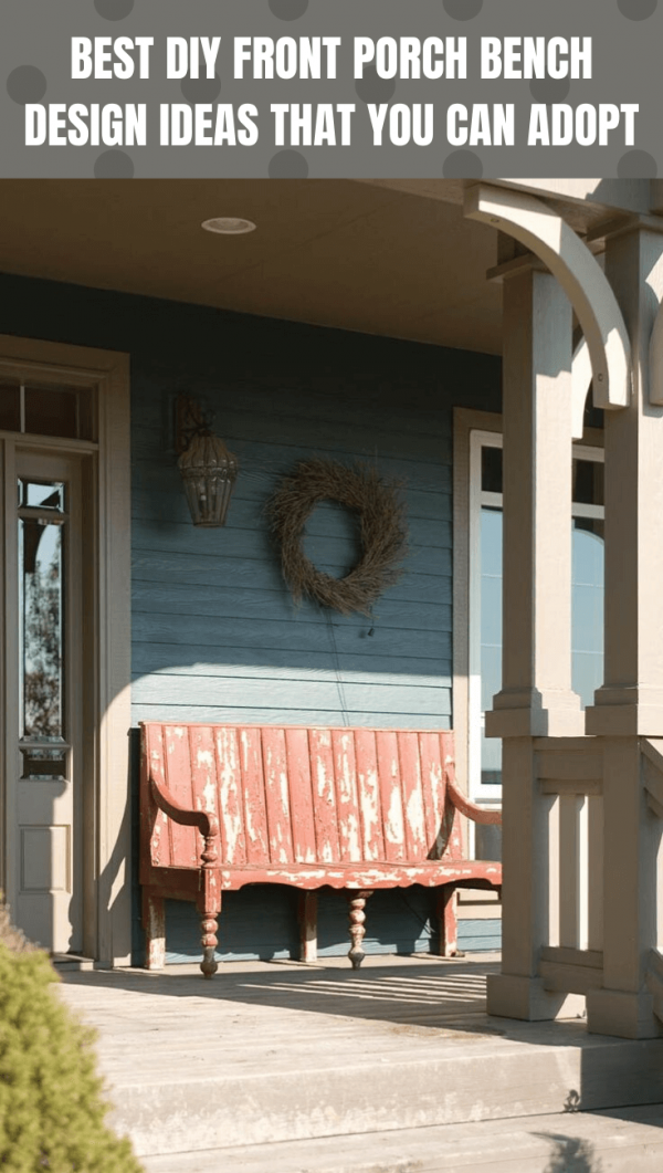 6 DIY Front Porch Bench Ideas that Make Awesome Changes to Your Porch