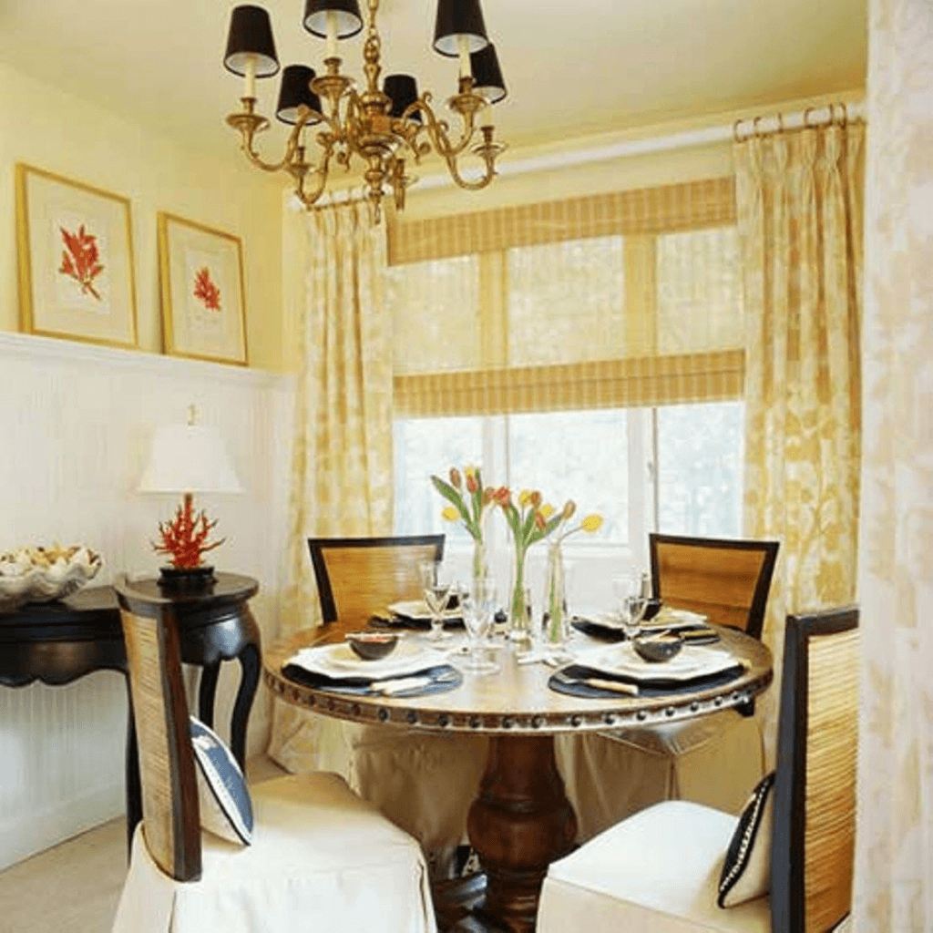 How To Decorate A Round Dining Table
