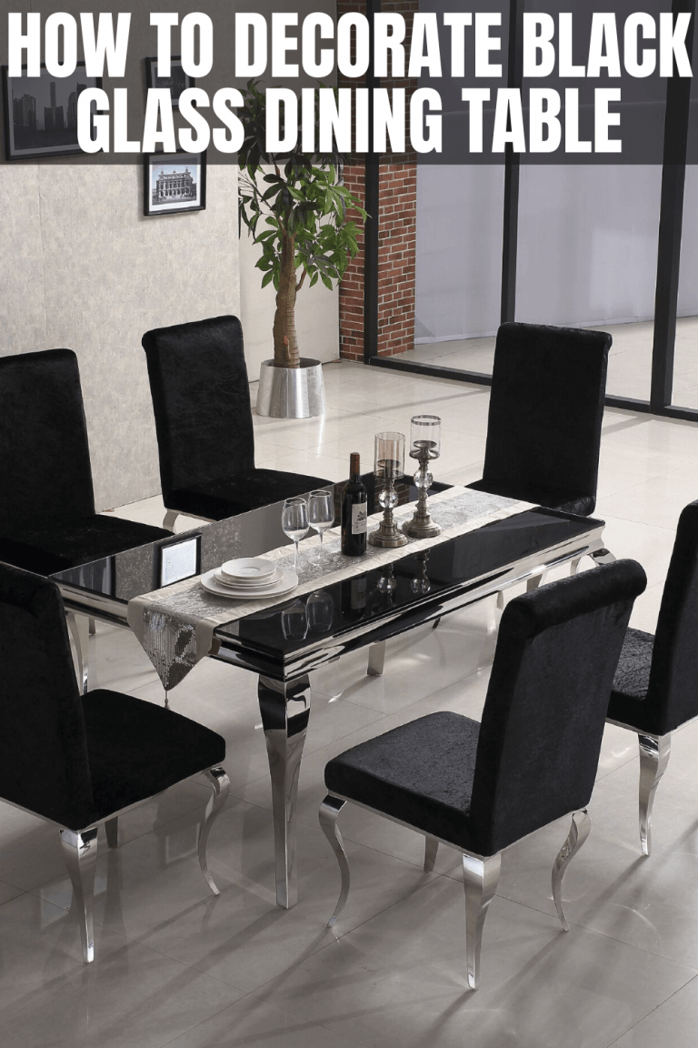 Ways on How to Decorate a Black Glass Dining Table - EasyHomeTips.org